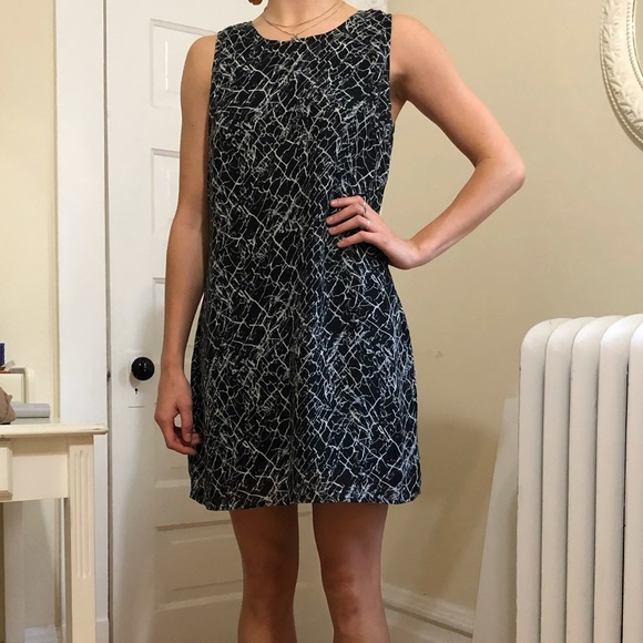 Kenar | Dresses | Black Marble Print Dress | Poshmark